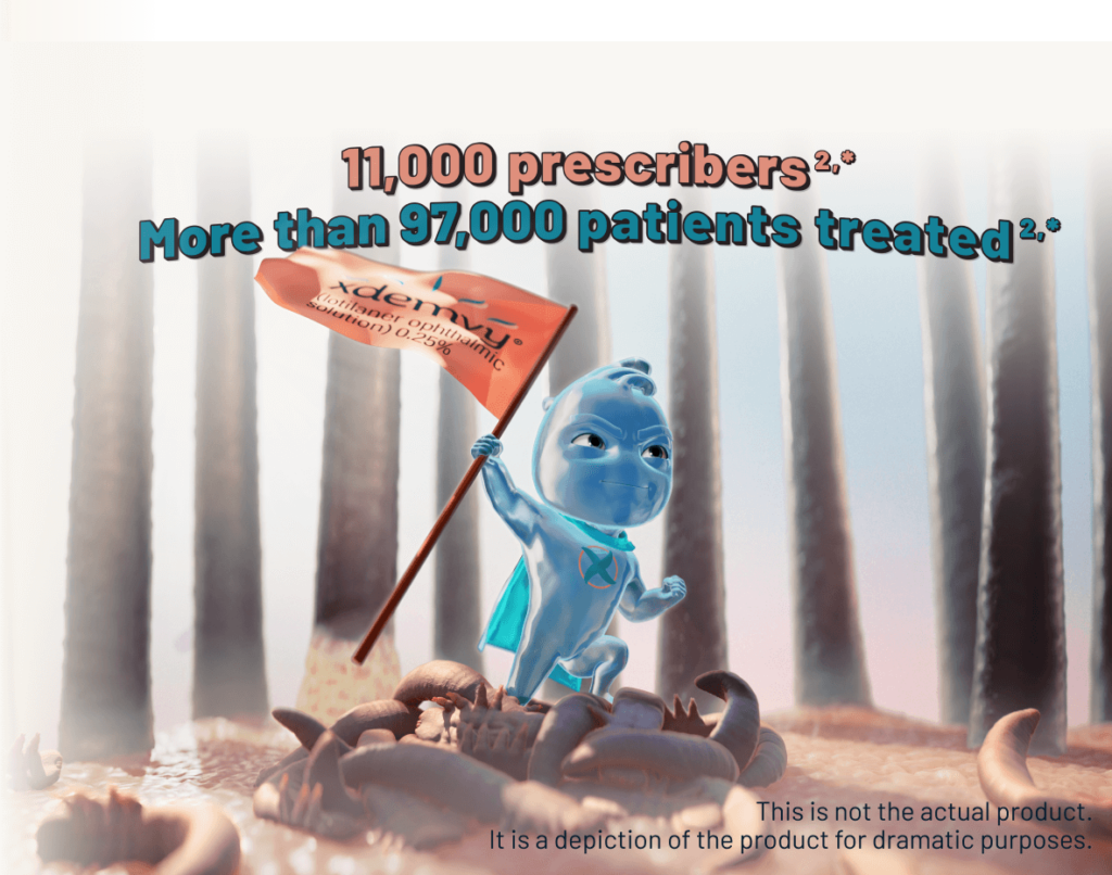 XDEMVY - The first and only FDA-approved treatment for Demodex ...